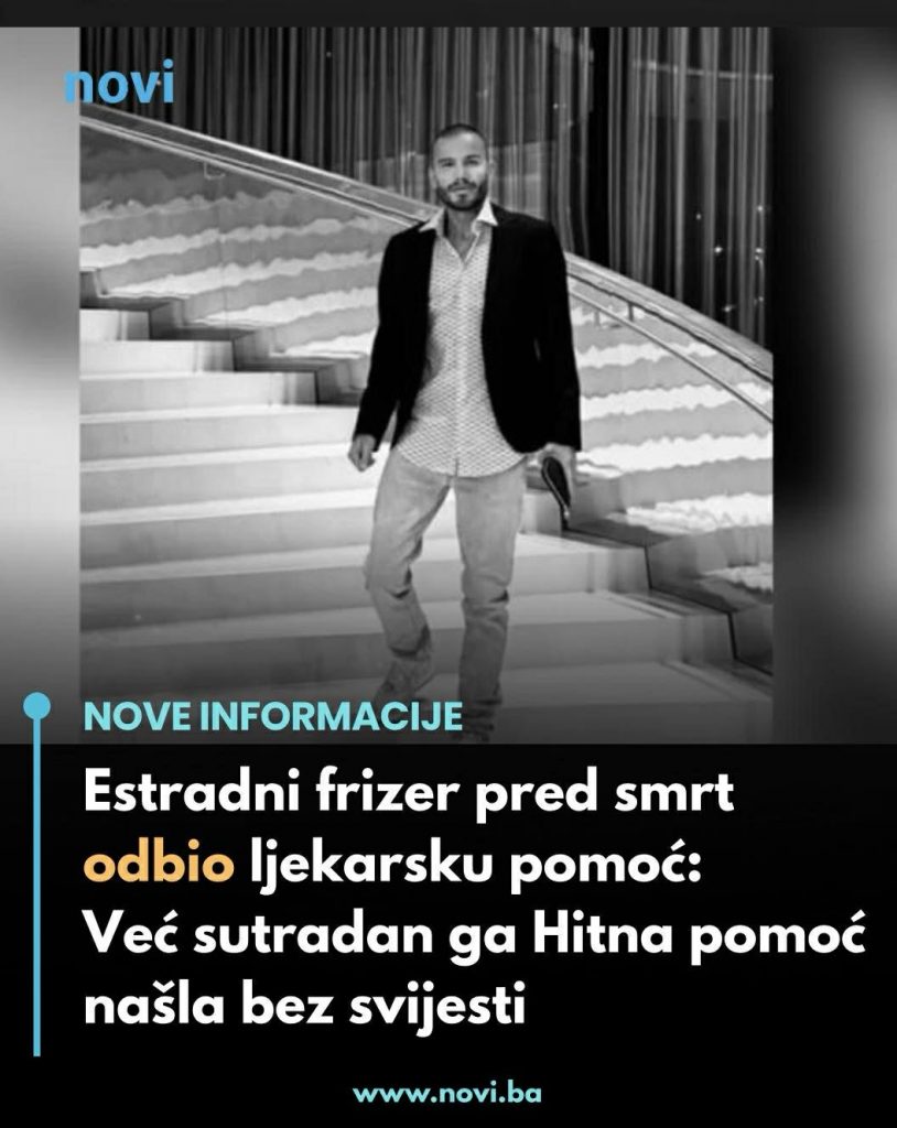 Estradni frizer preminuo dan nakon što je odbio ljekarsku pomoć ...